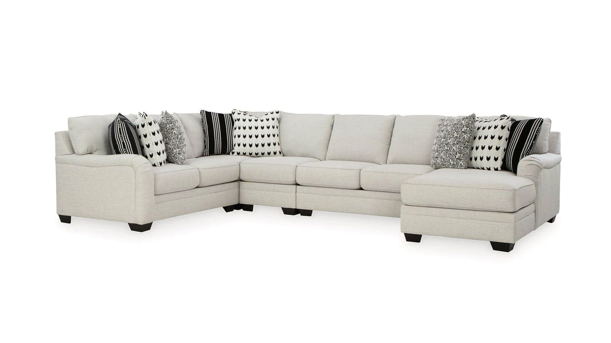 Huntsworth Gray Polyester Sectional Sofa — Casa Linda Furniture