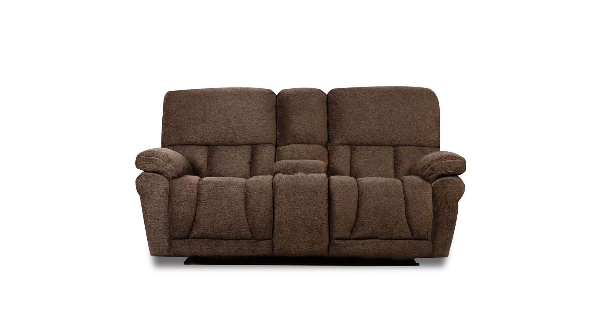 Stonehill Chocolate Brown Fabric Reclining Sofa And Loveseat Set — Casa ...
